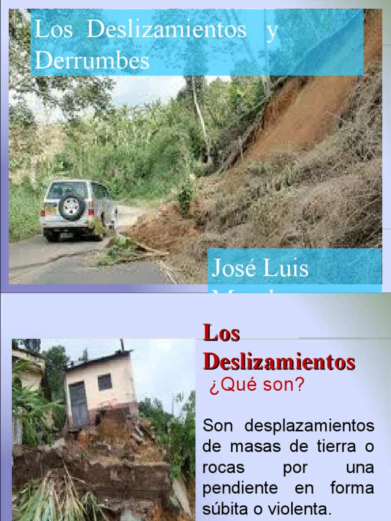 Curso Sobre Deslizamientos y Derrumbes | PDF | Deslizamiento de tierra ...