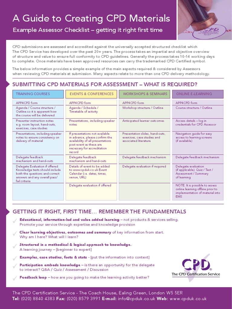 A Guide To Creating CPD Materials | PDF | Educational Technology ...