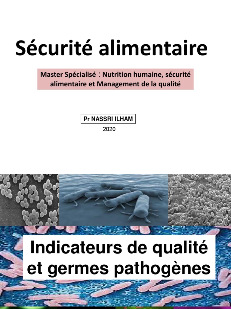 Indicateurs de germes pathogènes alimentaires | PDF | Salmonelle | Bactérie
