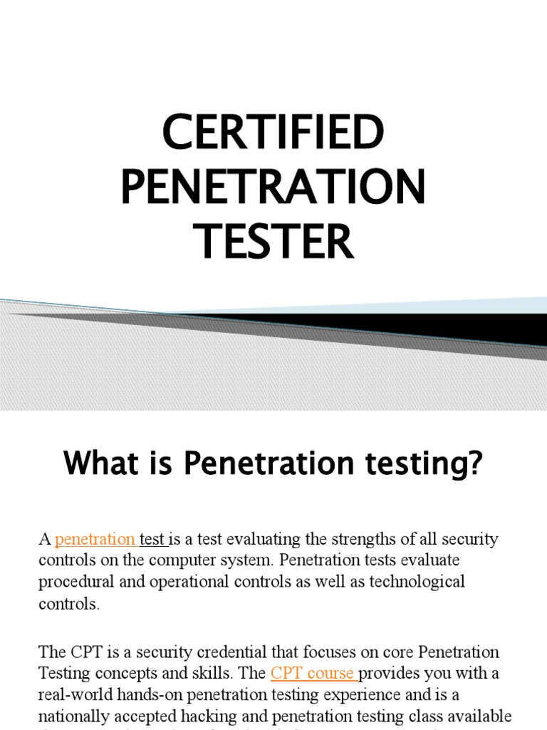Certified Penetration Tester | PDF