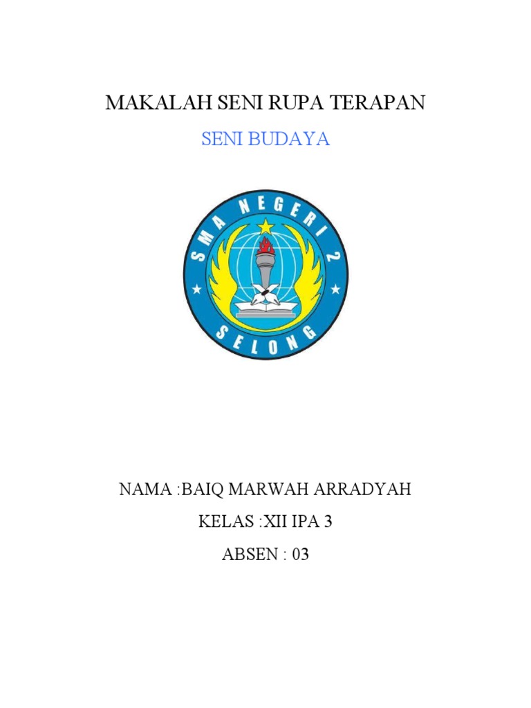 Makalah Seni Rupa Terapan | PDF