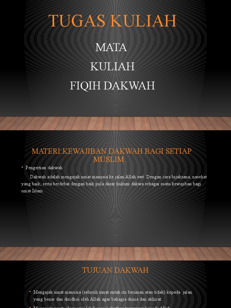 Power Point Fiqih Dakwah | PDF