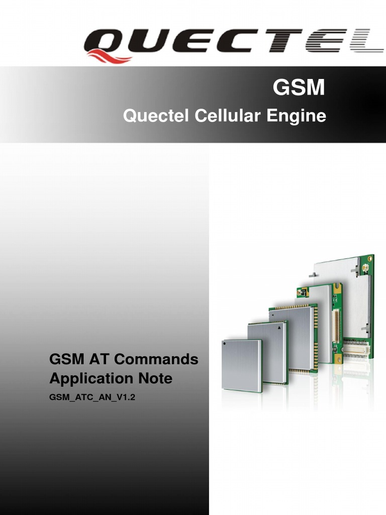 Quectel Cellular Engine: GSM AT Commands Application Note | PDF ...