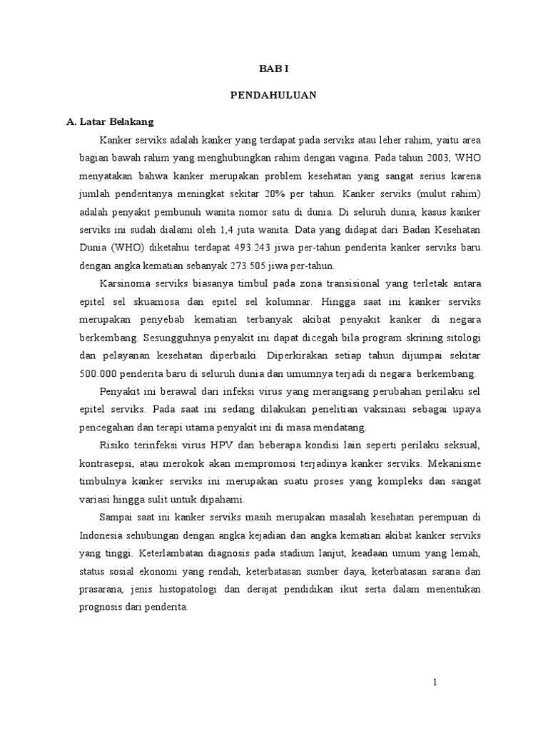 Referat CA Serviks Word | PDF