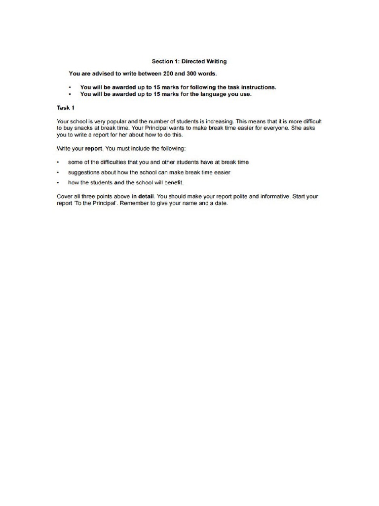 Report Writing Task | PDF