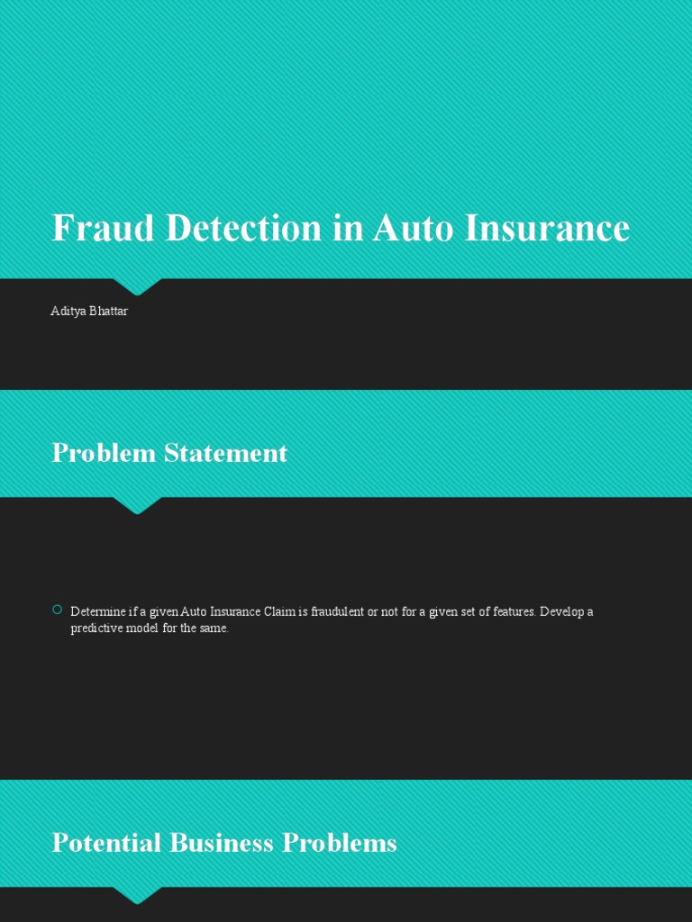 Auto Insurance Fraud Detection | PDF | Receiver Operating ...