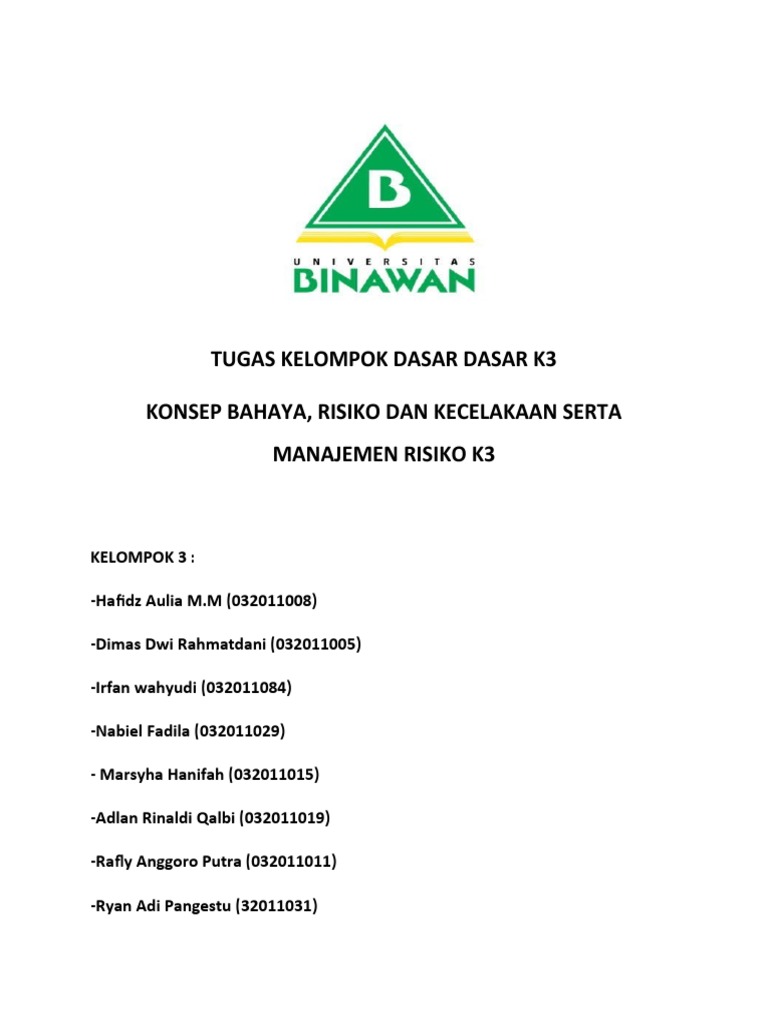 Tugas Kelompok K3 | PDF