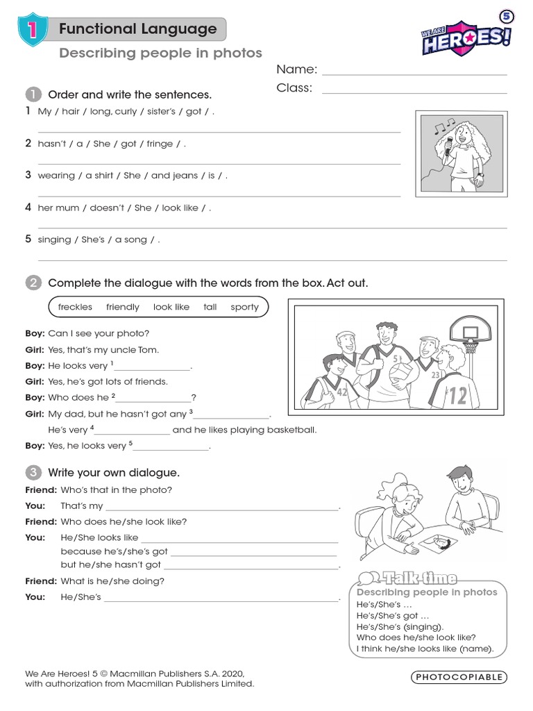WAH5 - Functional Language Worksheets | PDF