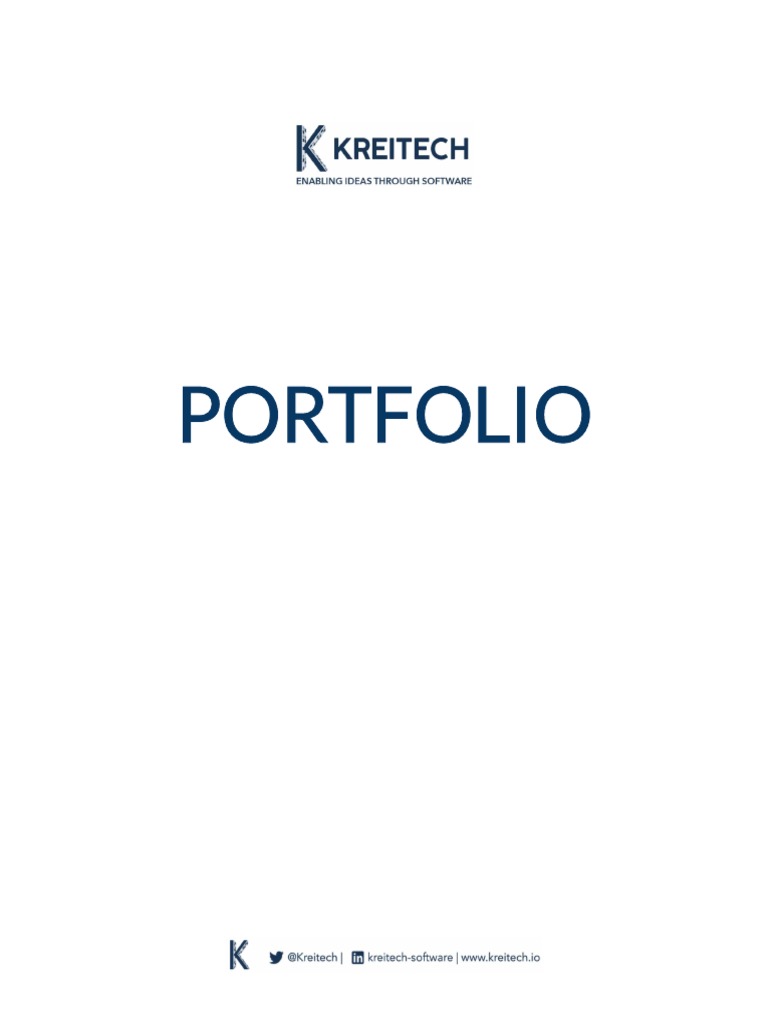 Portfolio Kreitech SRL | PDF | Software de la aplicacion | Aplicación web