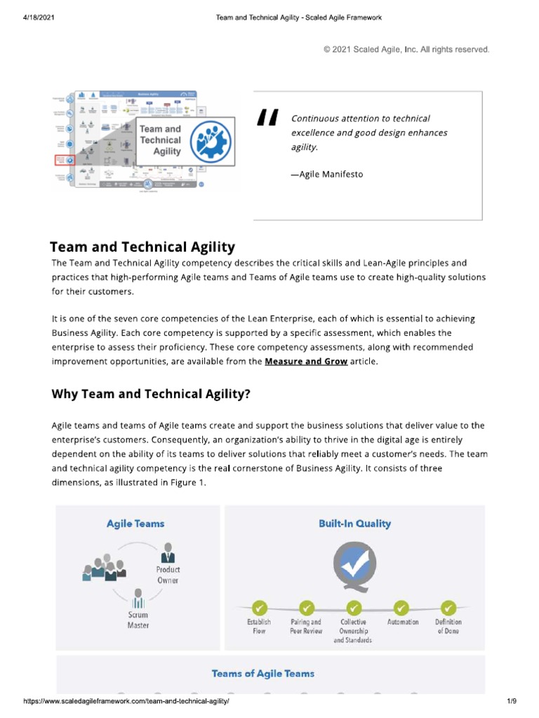 3.team & Technical Agility | PDF