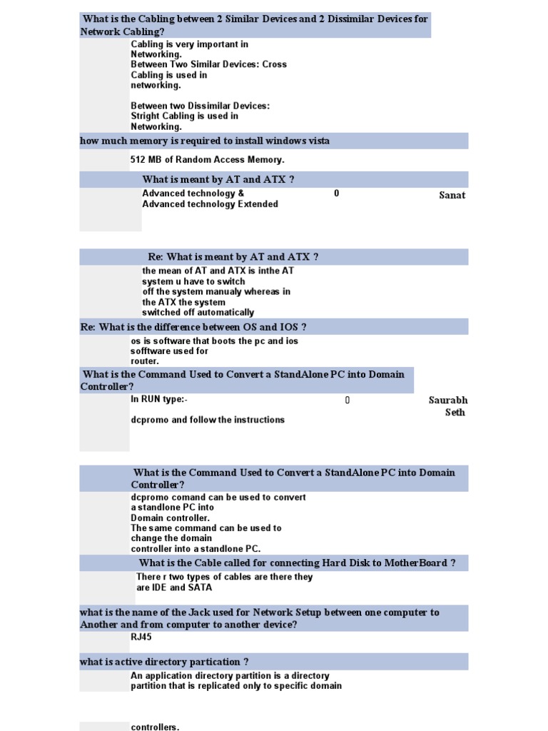 Networking Interview Questions | PDF | Ip Address | Virtual Private Network