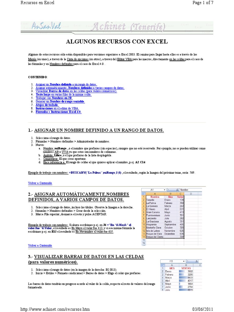 Funciones de Excel en Macros | PDF | Macro (informática) | Microsoft Excel
