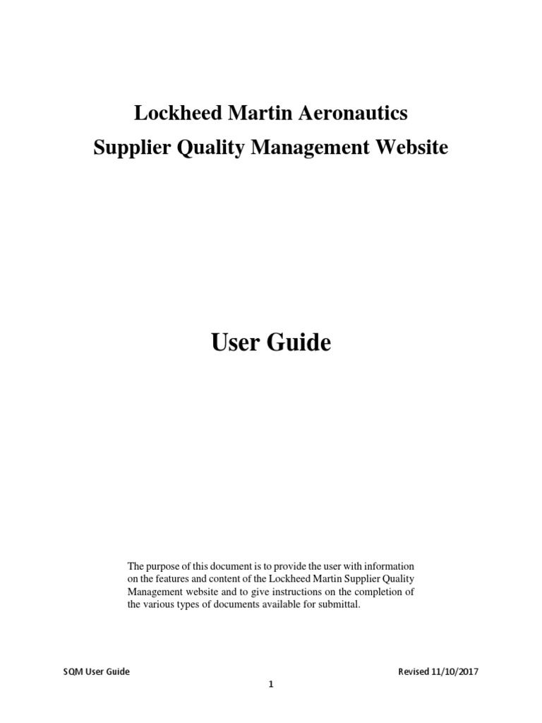 Lockheed Martin SQM User Guide | PDF | Internet Explorer | Password
