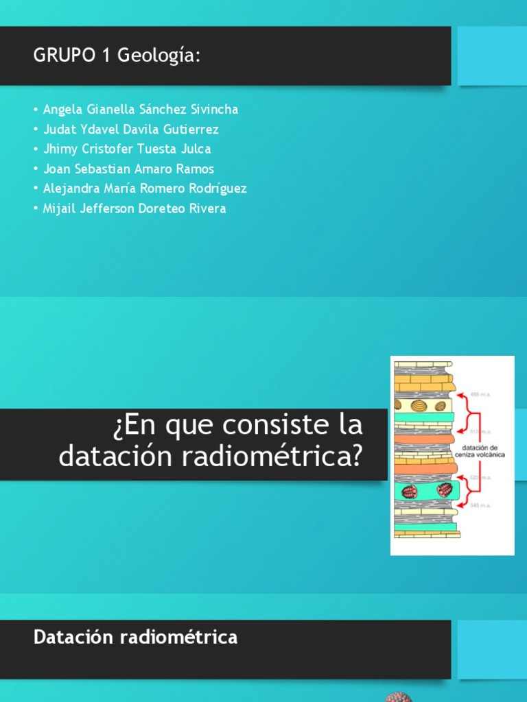 Datación Radiométrica en Geología | PDF