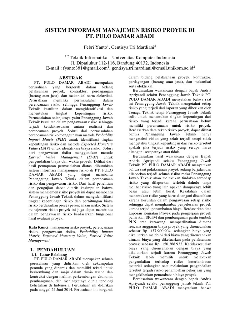 Unikom - Febri Yanto - Jurnal Bahasa Indonesia | PDF