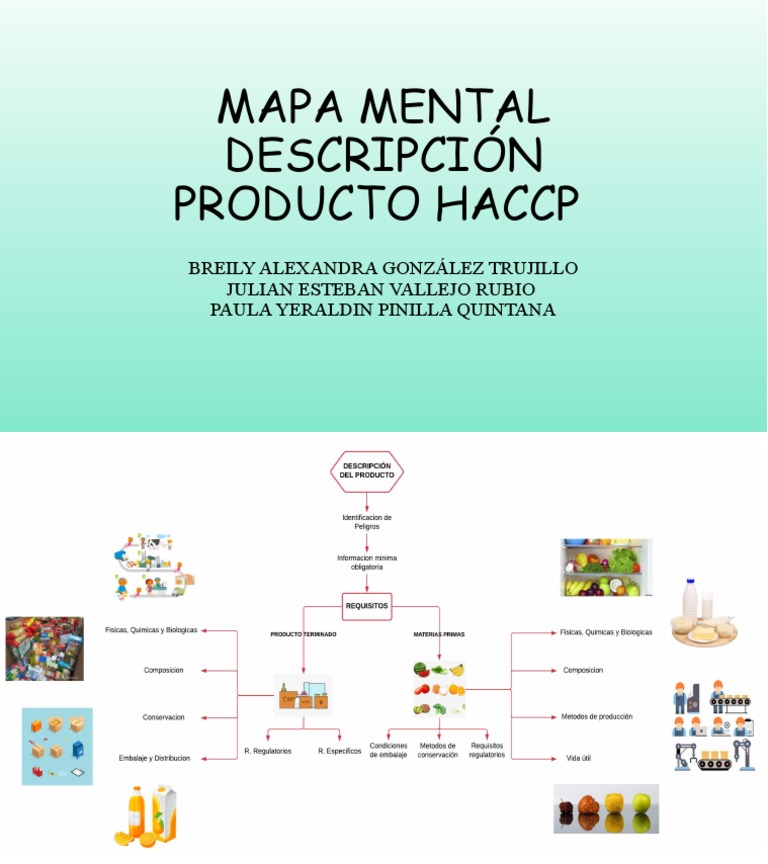 Mapa Mental Descripción Producto Haccp | PDF