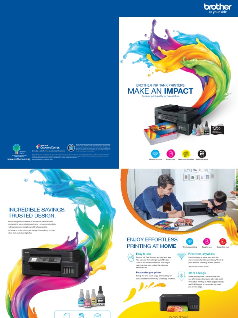 Make An Impact: Brother Ink Tank Printers | PDF | Printer (Computing) | Fax