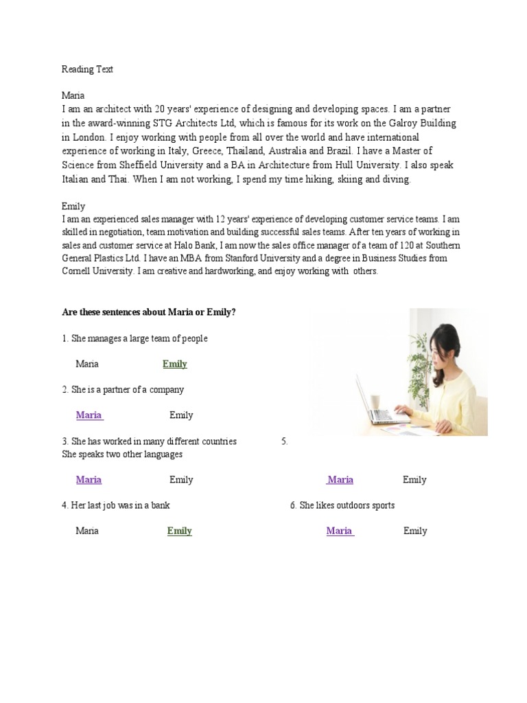Reading Text - Comprehension | PDF