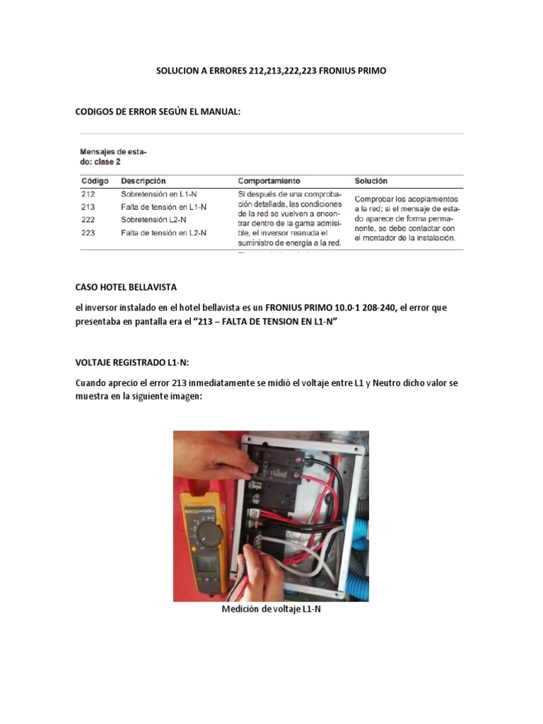 Solucion de Error Fronius | PDF | Informática | Ciencias de la Computación
