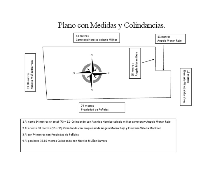 Planos y Colindancias | PDF