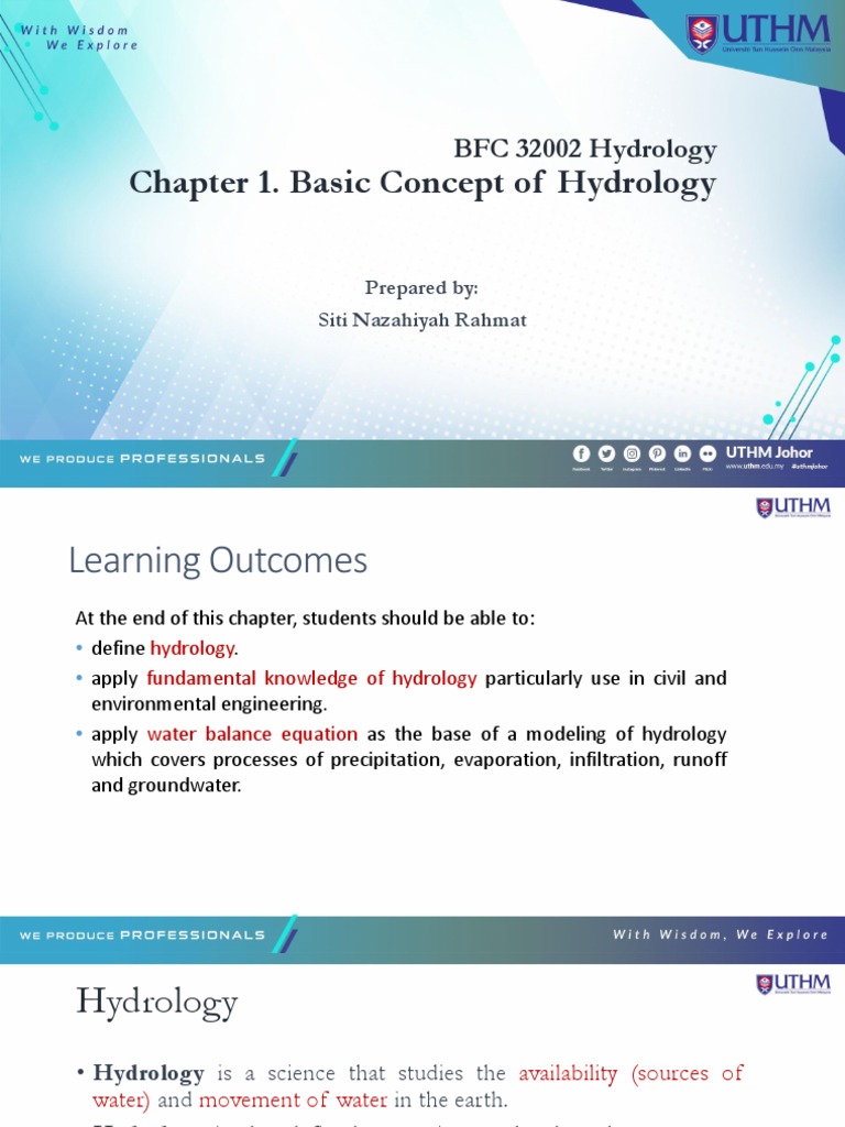 Chapter 1. Basic Concept of Hydrology | PDF | Hydrology | Drainage Basin
