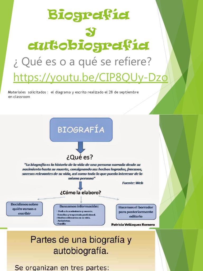 Partes de Biografía y Autobiografía | PDF