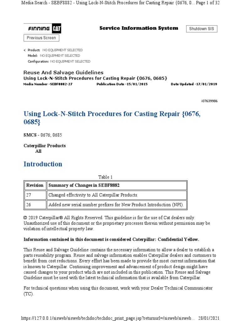 Using Lock-N-Stitch Procedures For Casting Repair Insertos | PDF ...