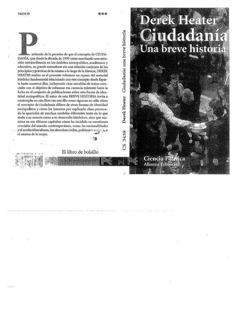 Derek Heater - Ciudadanía Una Breve Historia. | PDF