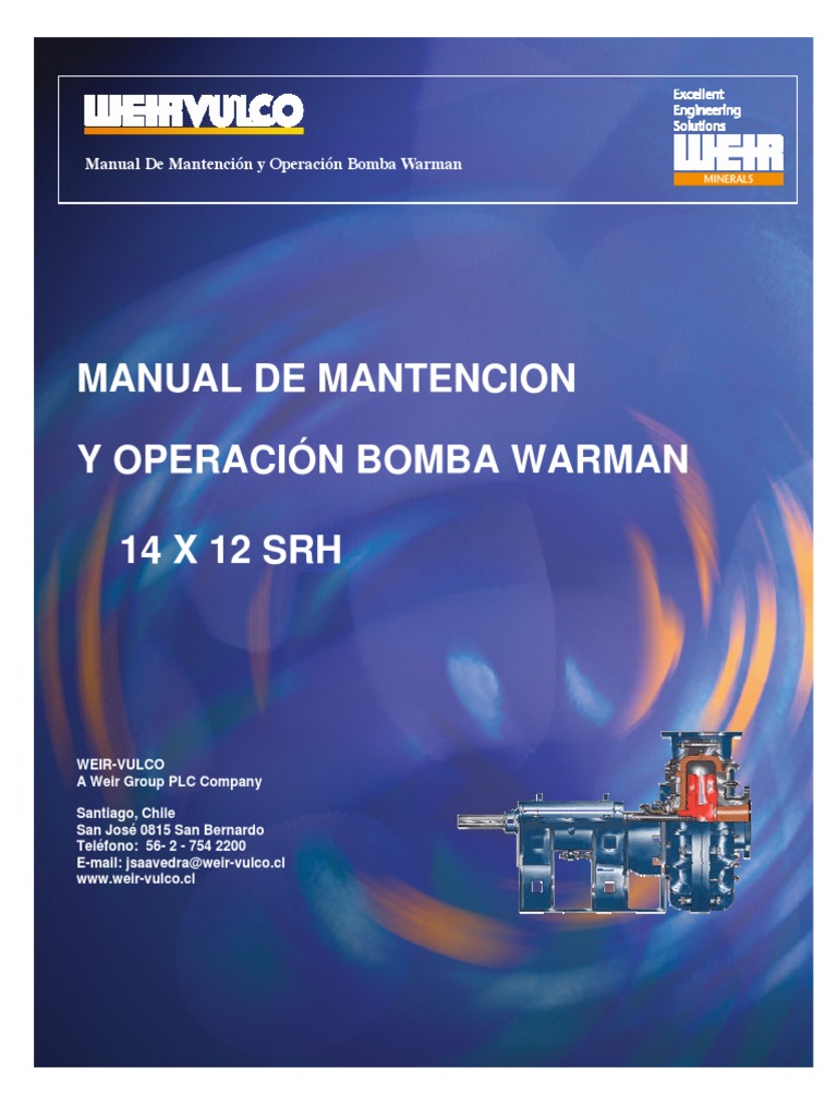 14X12 SRH, Manual | PDF | Fluid Mechanics | Pump