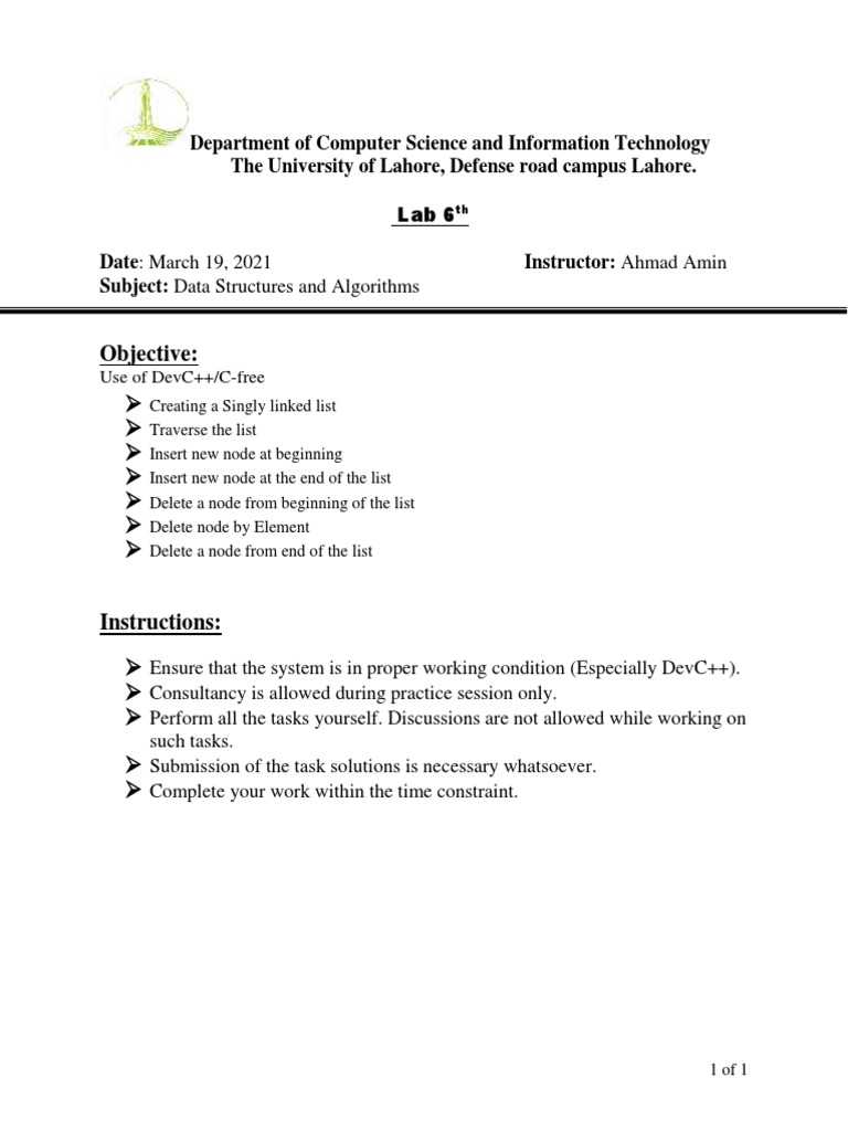 Lab Week 6 Pdf Pointer Computer Programming Data Management
