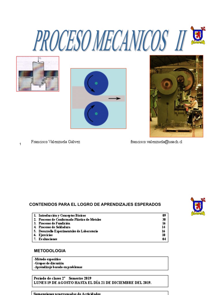 01 Introducción General Procesos Mecánicos | PDF | Extrusión | Rieles