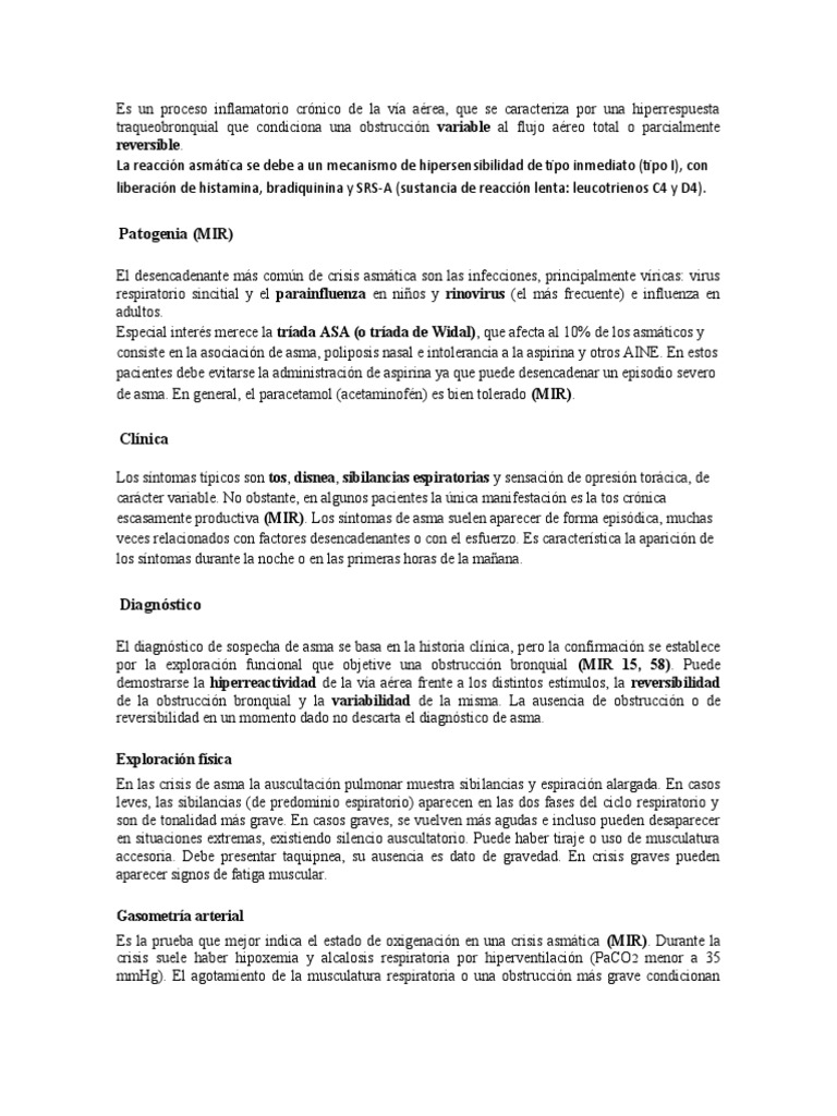 Asma Manual AMIR | PDF | Asma | Tos