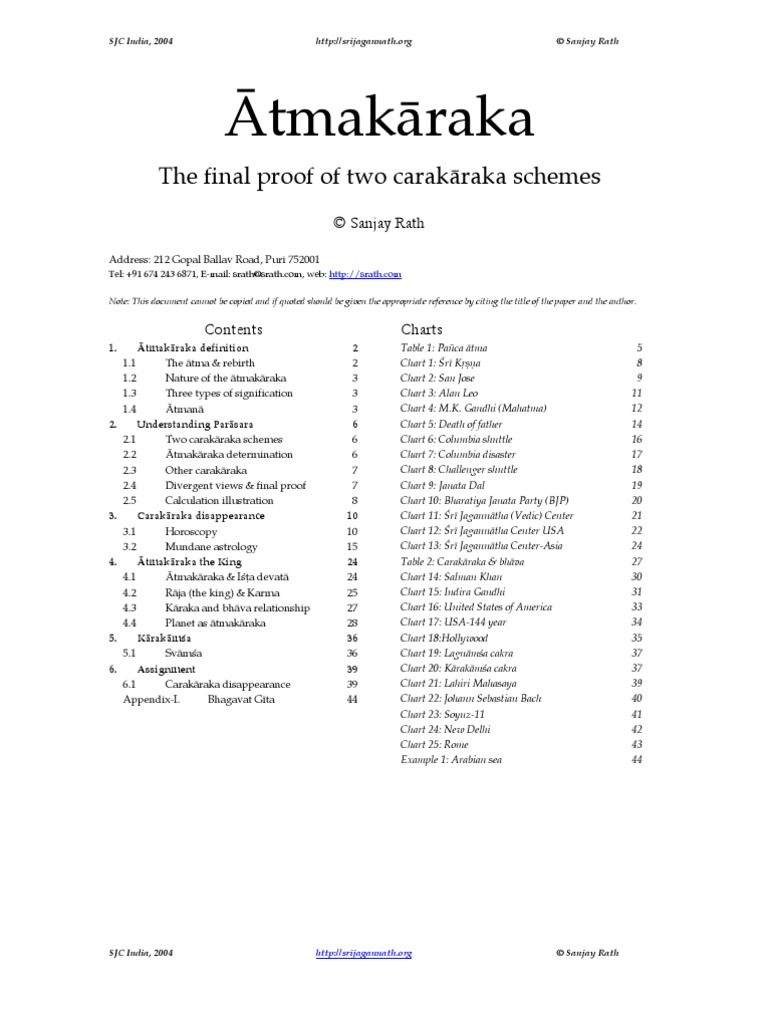 Atmakaraka | PDF