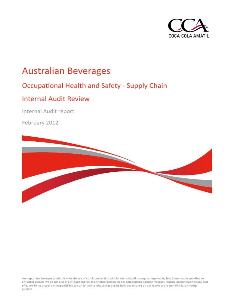 Australian Beverages OHS FINAL | PDF | Internal Audit | Occupational ...