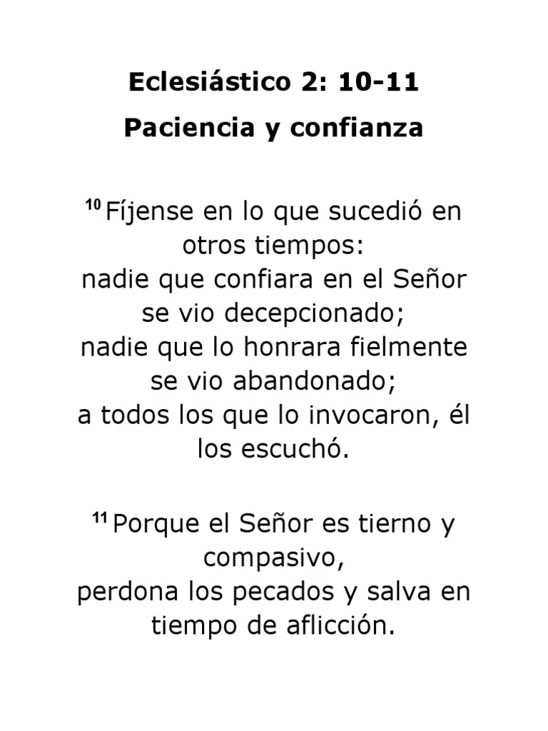 Eclesiástico 2 | PDF