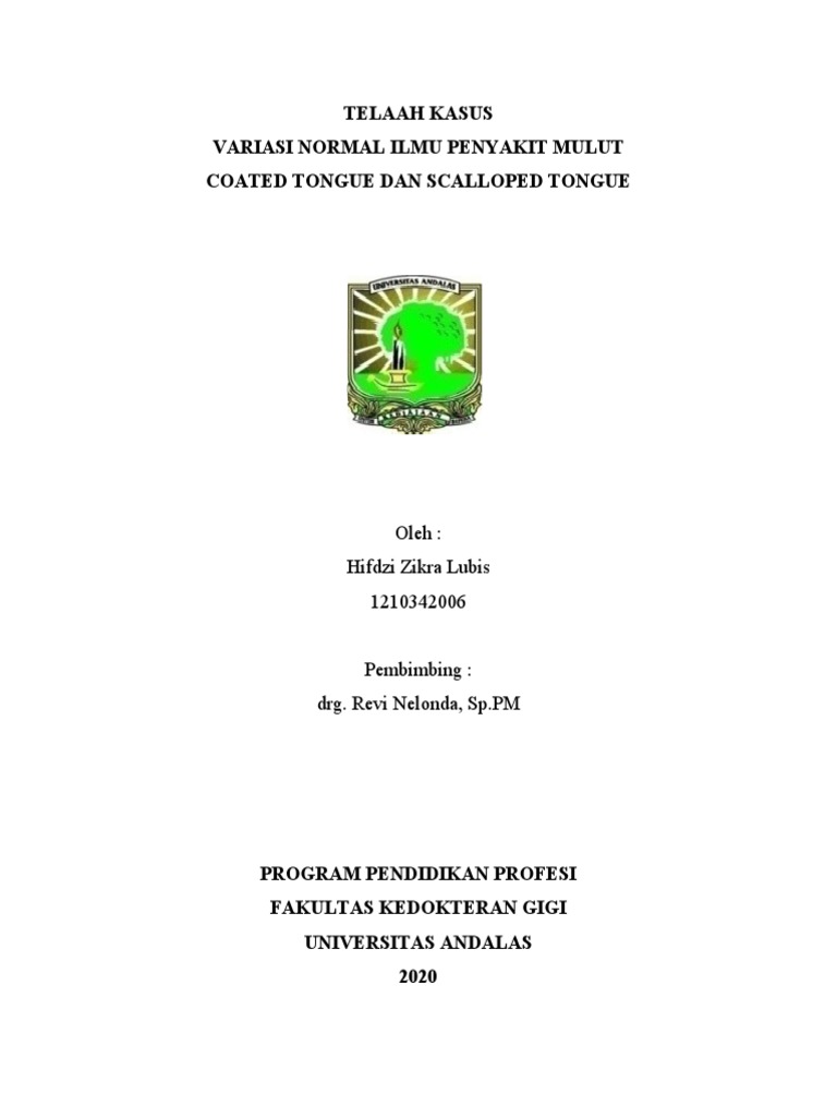 Variasi Normal Lidah: Coated dan Scalloped | PDF