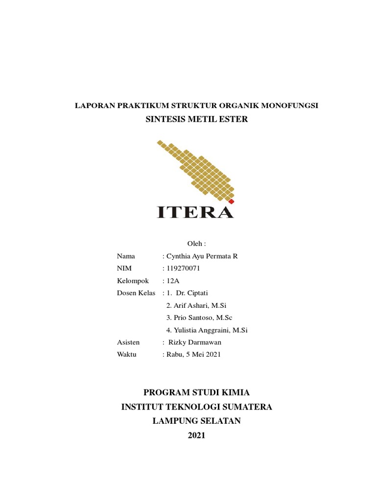 Sintesis Metil Ester | PDF