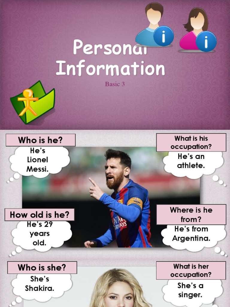 Personal Information WH Questions To Be CLT Communicative Language ...