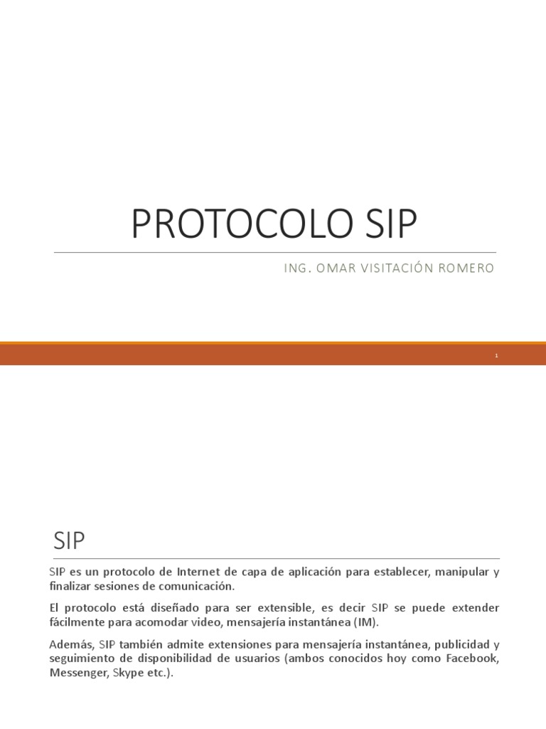 Protocolo Sip | PDF | protocolo de Iniciacion de Sesion | Servidor proxy