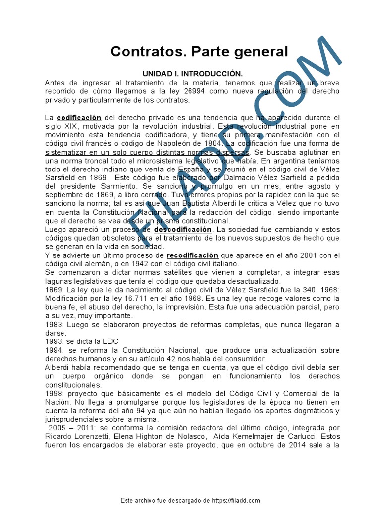 Contratos Parte General | PDF | Donación | Libertad