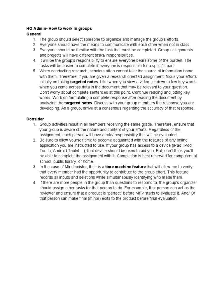 Effective Group Work Strategies | PDF