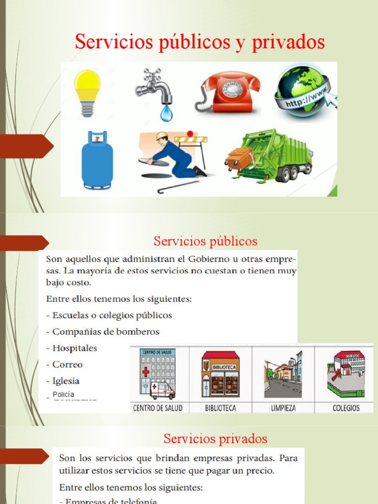 Servicios Públicos y Privados | PDF