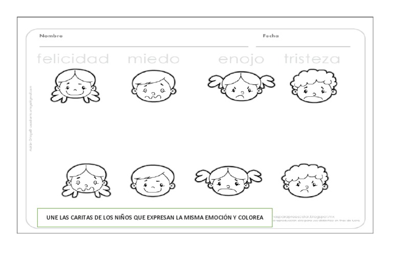 Hoja De Trabajo De Sentimientos