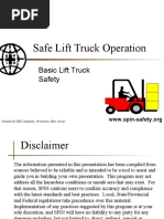 SHE Inspection Checklist | PDF | Forklift