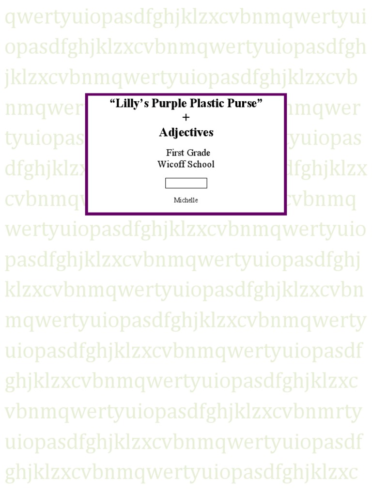 Adjective Lesson Plan for First Graders | PDF | Adjective | English Grammar