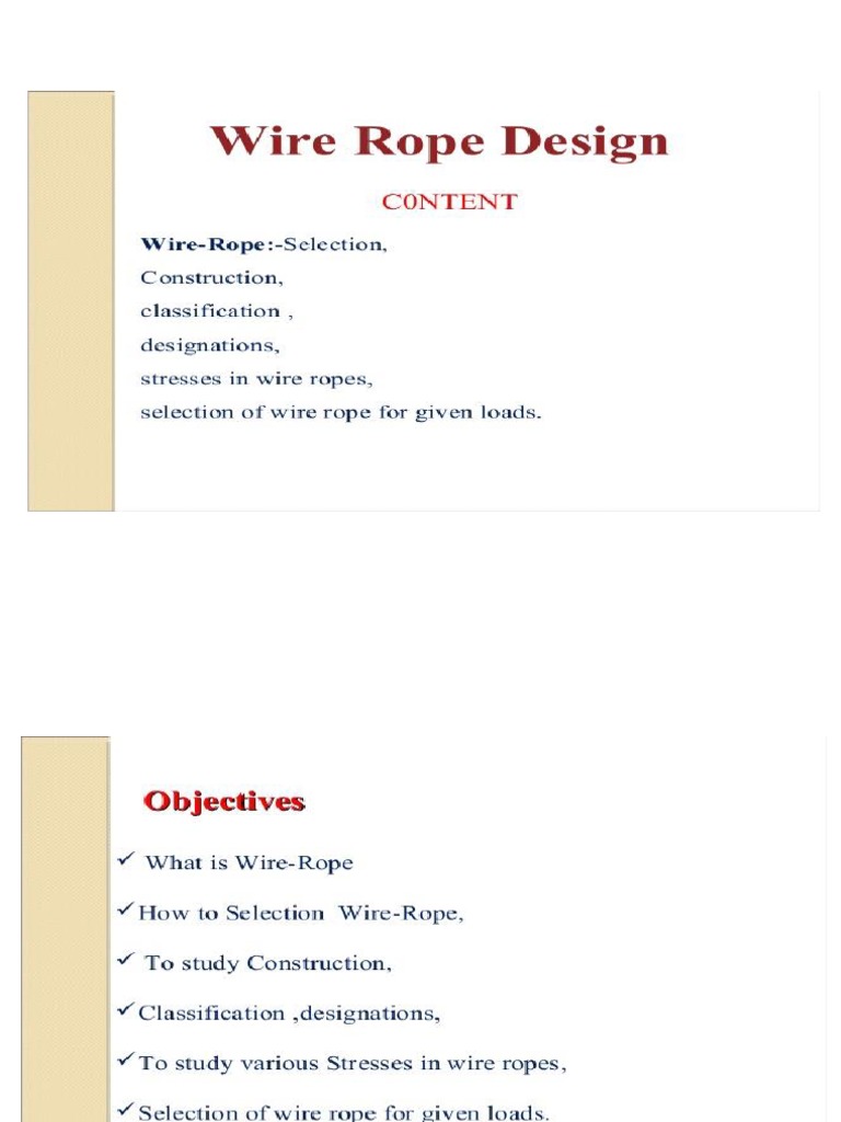 Wire Ropes | PDF