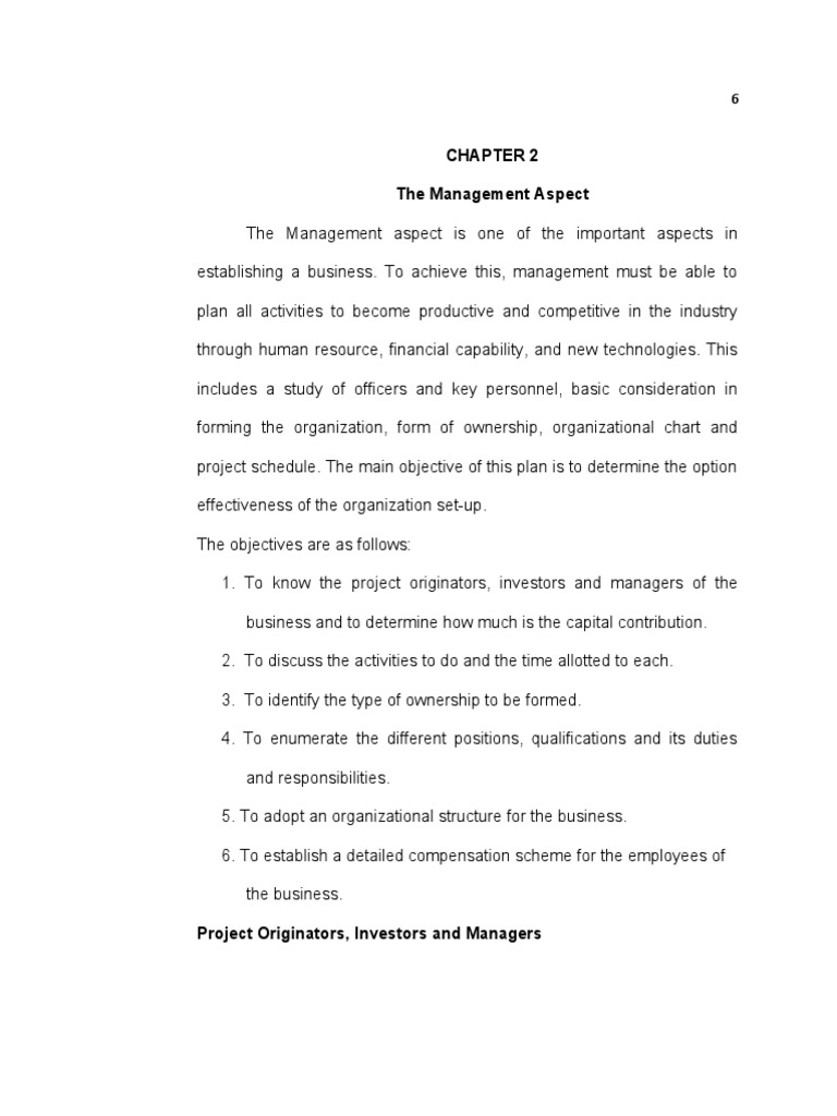 Sample Management Aspect Feasibility Study | PDF | Partnership | Ownership