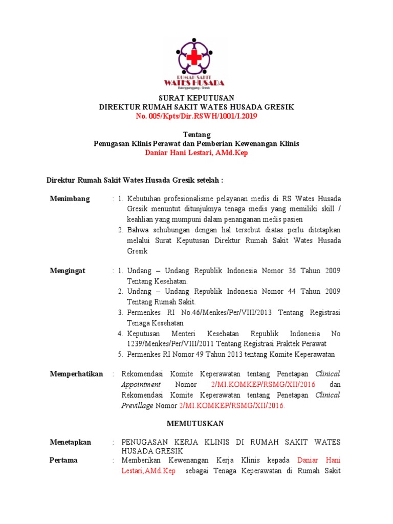 SPK RKK Perawat-Bidan PK III | PDF