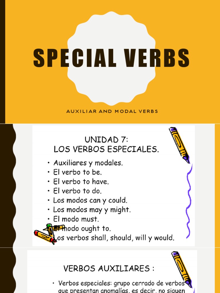 Special Verbs | PDF