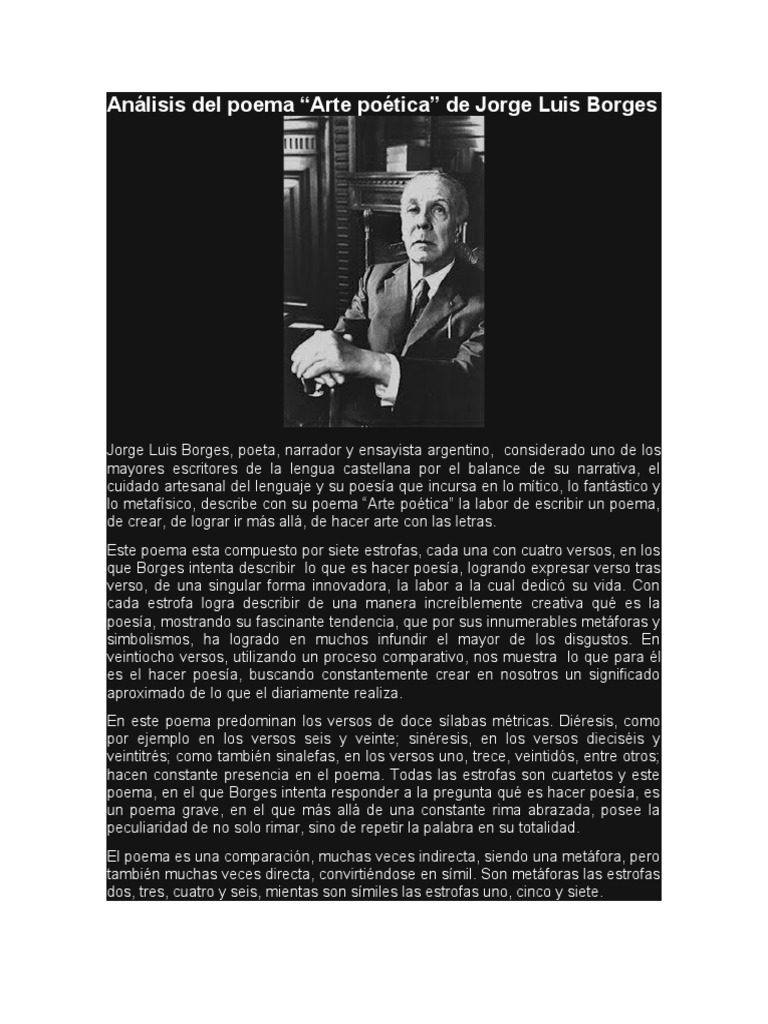 Análisis Del Poema | PDF | Poesía | Metáfora